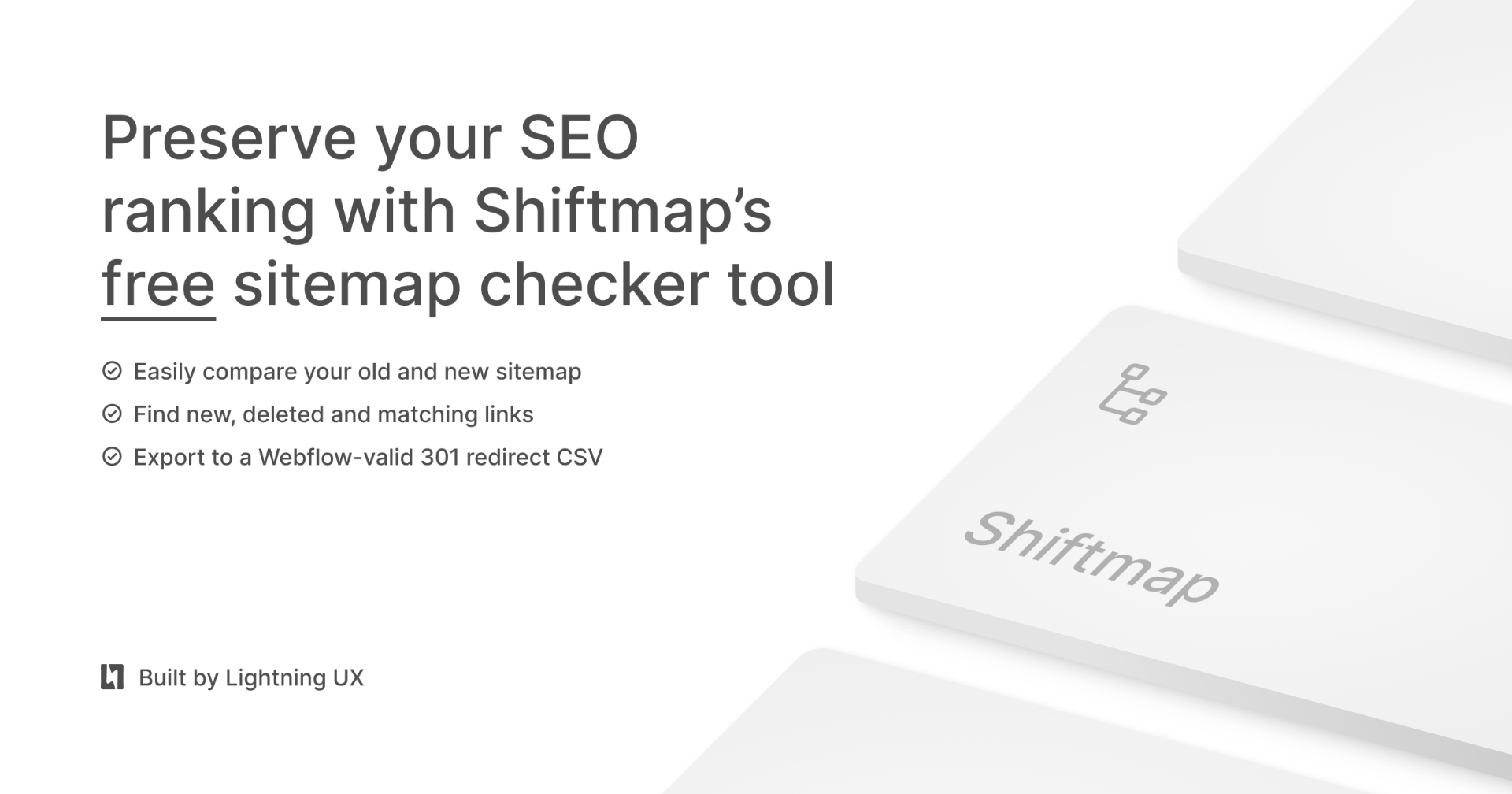 Shiftmap | Free sitemap comparison tool with Webflow exporter